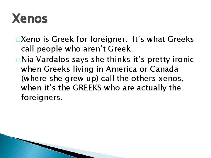 My Big Fat Greek Wedding Dr M Connor