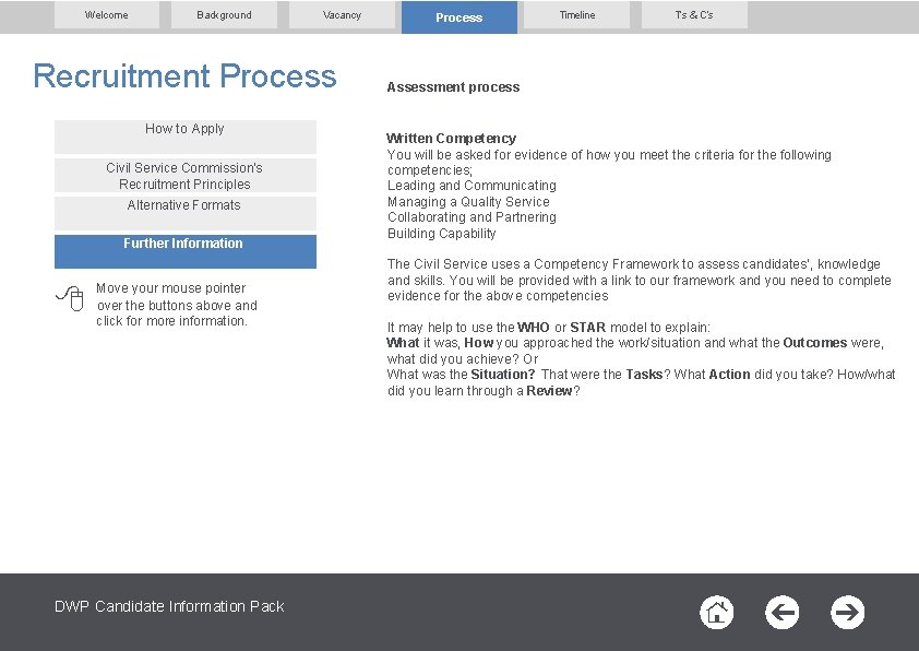 DWP Candidate Pack Job Role HEO Team Leaders