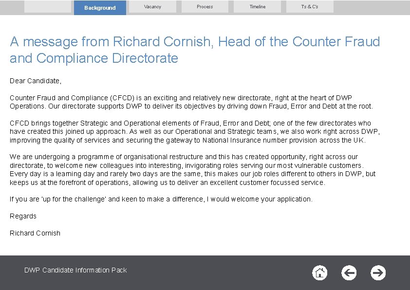 DWP Candidate Pack Job Role HEO Team Leaders