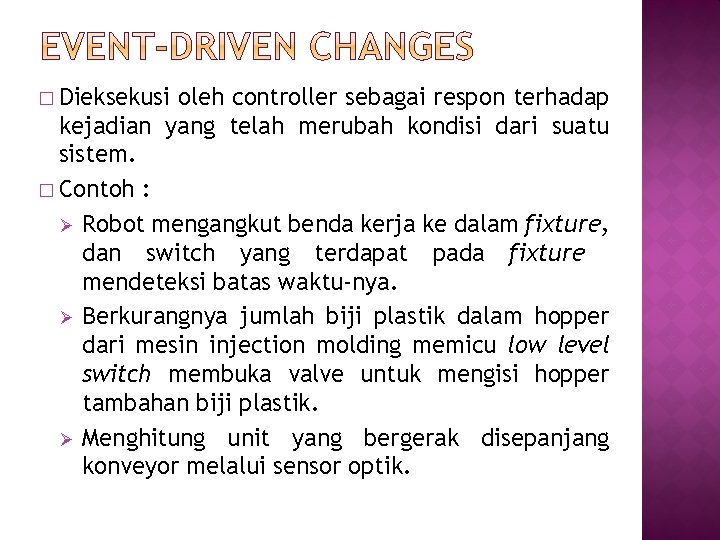 SISTEM KONTROL KONTINUE DAN DISKRIT CONTINUOUS AND DISCRETE