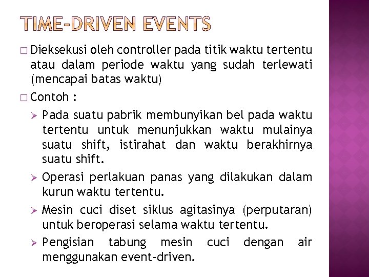 SISTEM KONTROL KONTINUE DAN DISKRIT CONTINUOUS AND DISCRETE