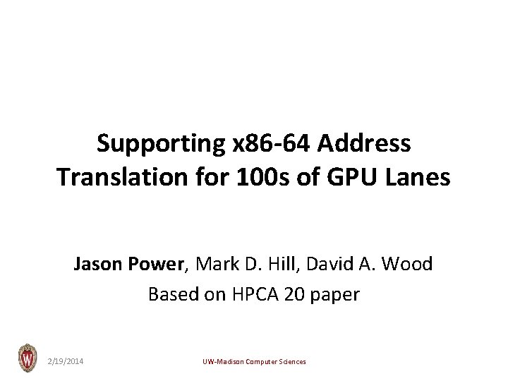 Supporting x 86 64 Address Translation for 100