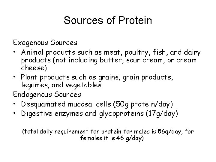 Objectives Chapter 7 Protein Review the basic structure