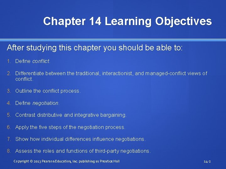 Chapter 14 Organizational Behavior 15 th Ed Robbins