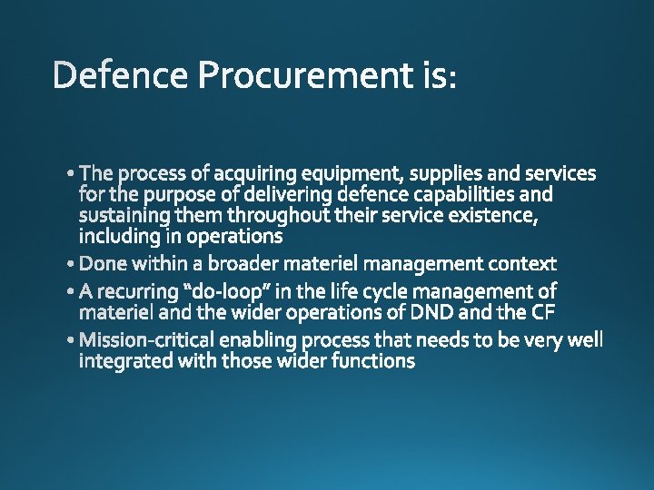 Defence Procurement Colonel Retd Charles Davies Inputs Legislation