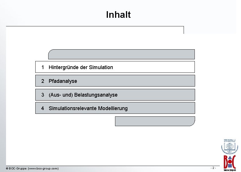 Betriebliche Informationssysteme II Wirtschaftsuniversitt Wien Einheit ...