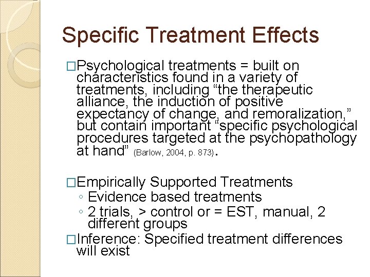 Psychotherapy Does it Work Why Does it Work
