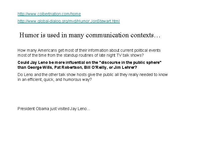 HUMOR in visual communication Many of the most