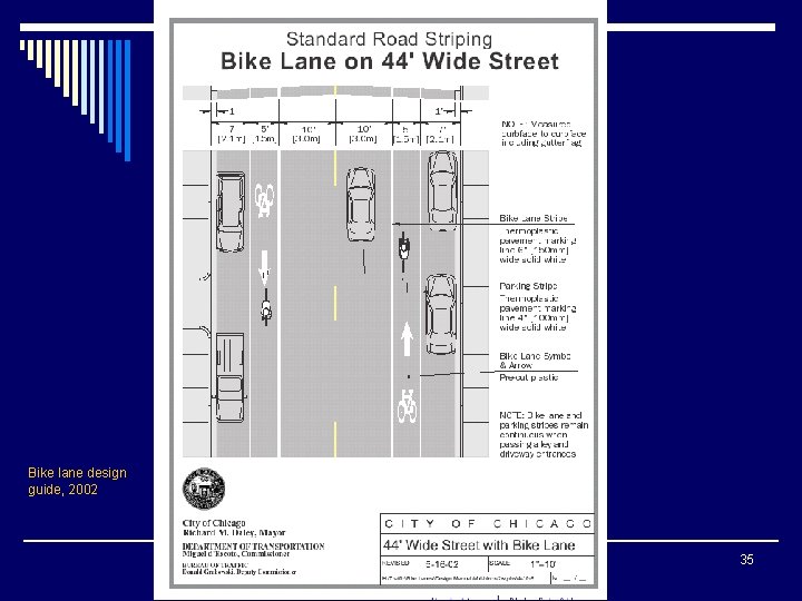Bicycle Facility Design 1 Design Cyclist o Novice