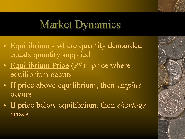 Equilibrium and Disequilibrium Mr Messere Gr 12 Economics