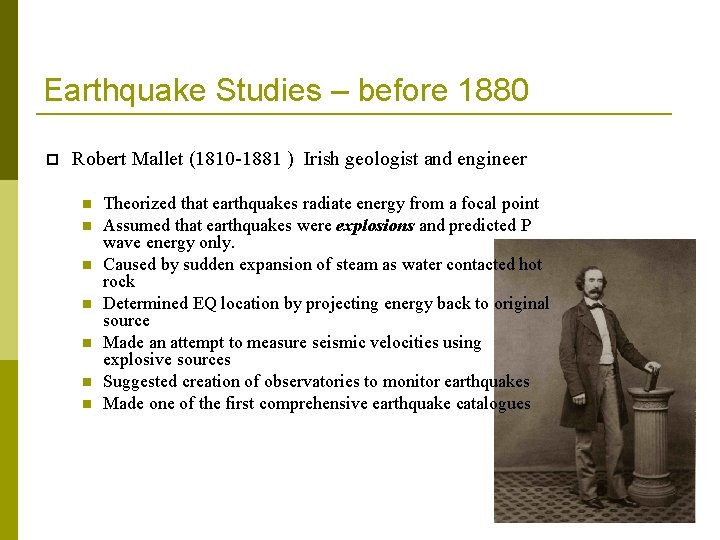 History of Seismology Early science Seismology before computers
