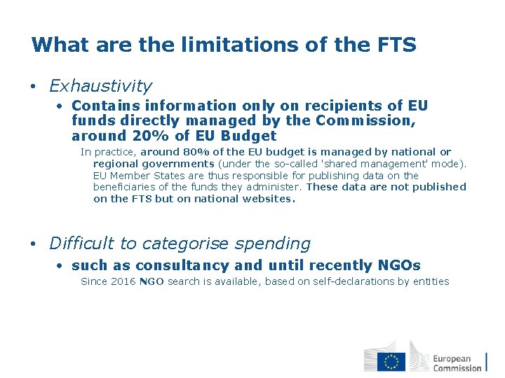 Financial Transparency System FTS EU DATATHON 2017 EUdatathon