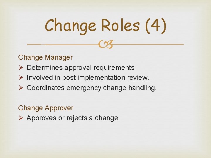 Change Workflows Greg Baker gregbifost org au Introduction