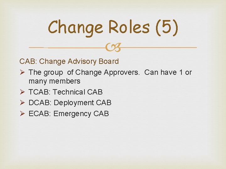 Change Workflows Greg Baker gregbifost org au Introduction