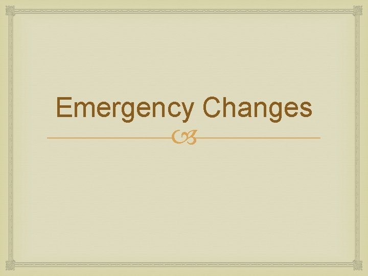 Change Workflows Greg Baker gregbifost org au Introduction