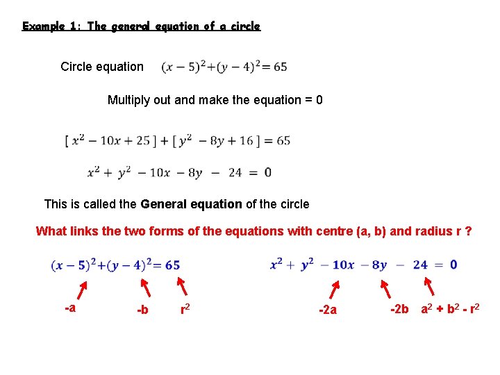 6 A C 2 Circle Geometry Equations KUS