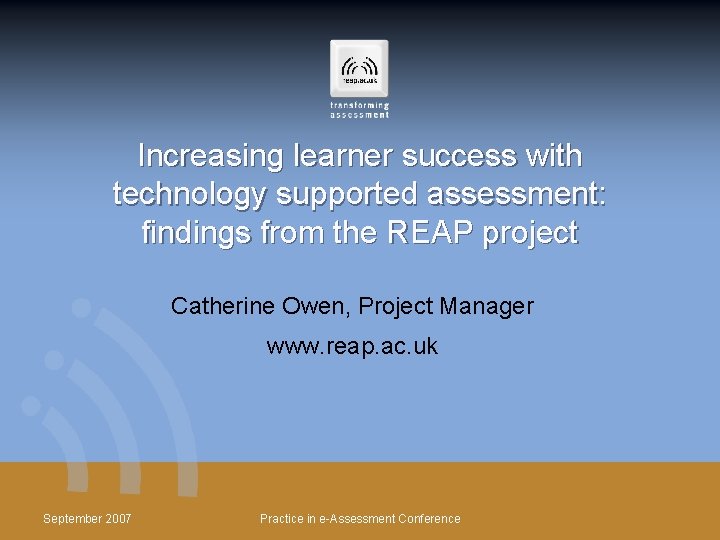 Increasing learner success with technology supported assessment findings