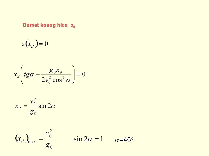 KRIVOLINIJSKO KRETANJE MATERIJALNE TAKE Pitanje br 12 Kos