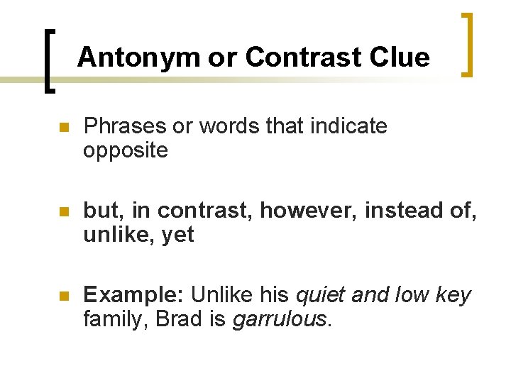 VOCABULARY Understanding New WORDS Vocabulary Words CACC Training
