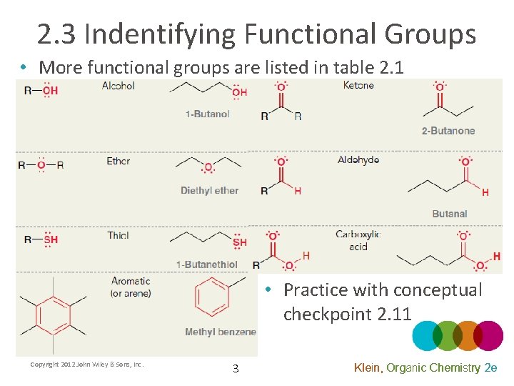 2 3 Indentifying Functional Groups Bondline structures allow