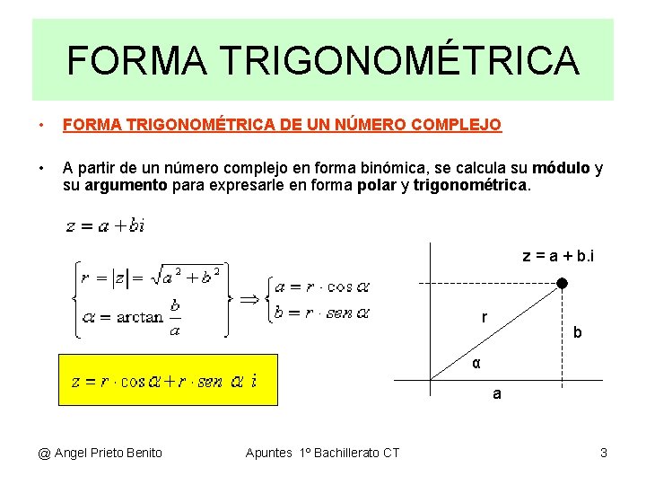 TEMA 7 Nmeros complejos Angel Prieto Benito Apuntes
