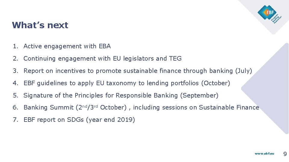 The role and responsibilities of the European banking