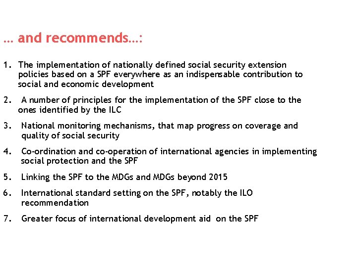 ILO strategic objectives actions and initiatives on social