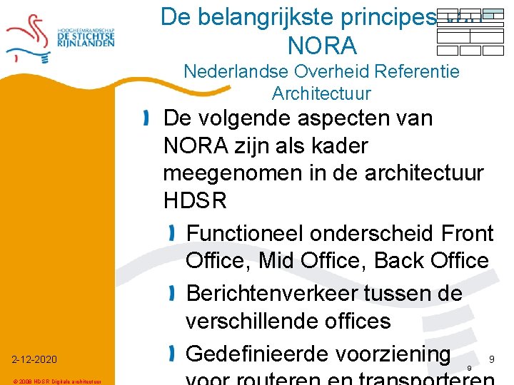 Informatieplan HDSR Informatiearchitectuur als basis voor ICT vernieuwing