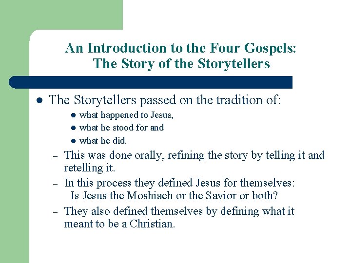 An Introduction to the Four Gospels Christian Scriptures
