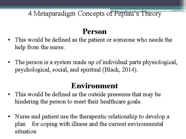 Hildegard Peplau Theory of Interpersonal Relations Introduction Hildegard