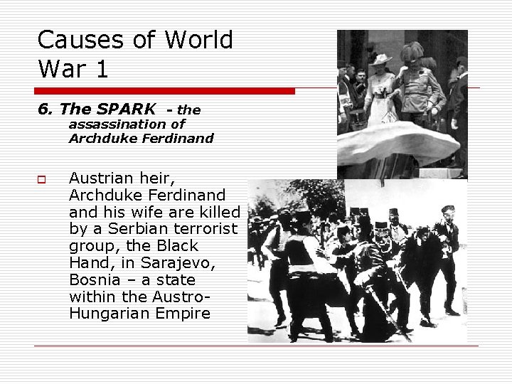 The Road To War 1914 Causes of World