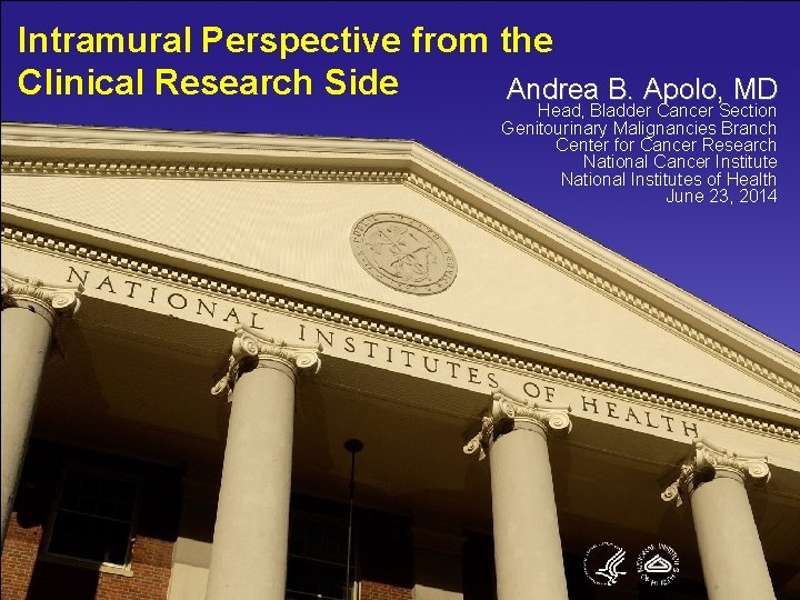 Intramural Perspective from the Clinical Research Side Andrea