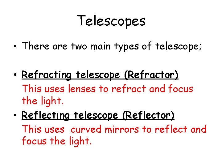 GCSE Astronomy Topic 11 Exploring the Solar system