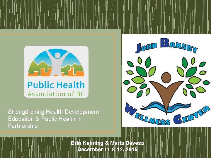 Strengthening Health Development Education Public Health in Partnership