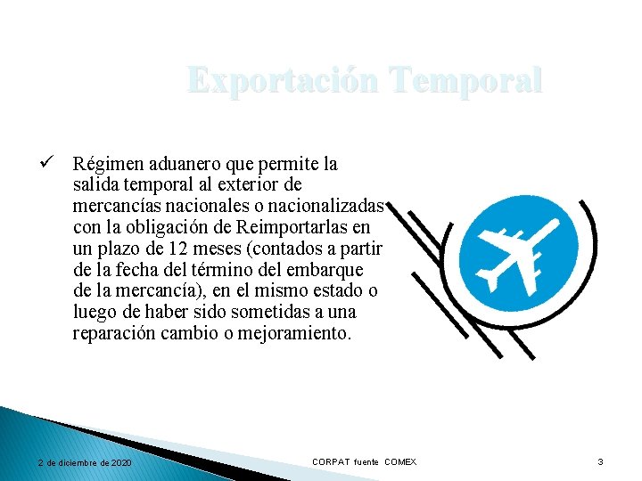 MEDIDAS PARA LA PROMOCIN DE LAS EXPORTACIONES EXPORTACIN
