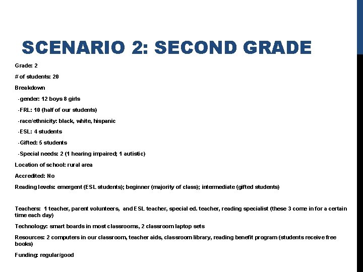 LESSON PLAN SCENARIOS DEVELOPED BY THE STUDENTS OF