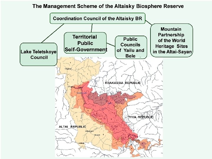 The Altaisky Biosphere Reserve practice management and development