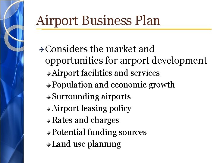 Best Management Practices for Leasing and Developing Landside