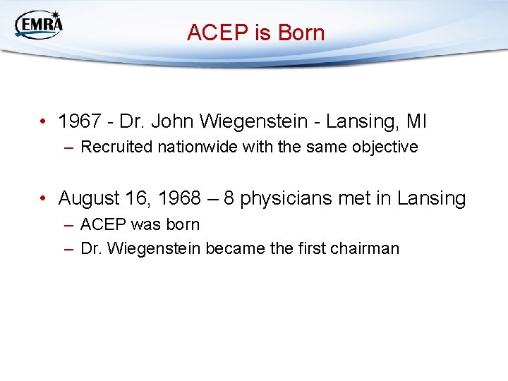Emergency Medicine A Brief History Specialty Definition Prepared