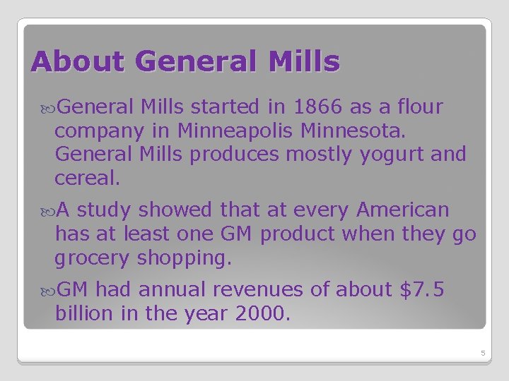 General Mills Acquisition of Pillsbury from Diageo Plc
