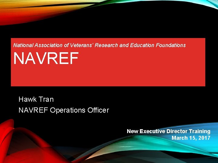 National Association of Veterans Research and Education Foundations