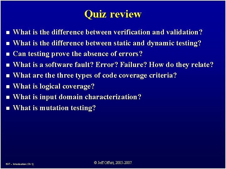 Software Testing Victor Basili