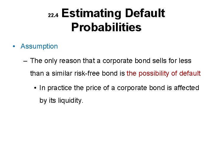 Chapter 22 Credit Risk Agenda 22 1 Credit