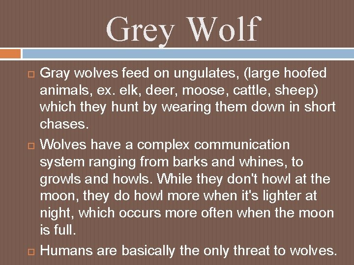 Idaho Rangeland Resource Commission WILD ANIMALS Animals living