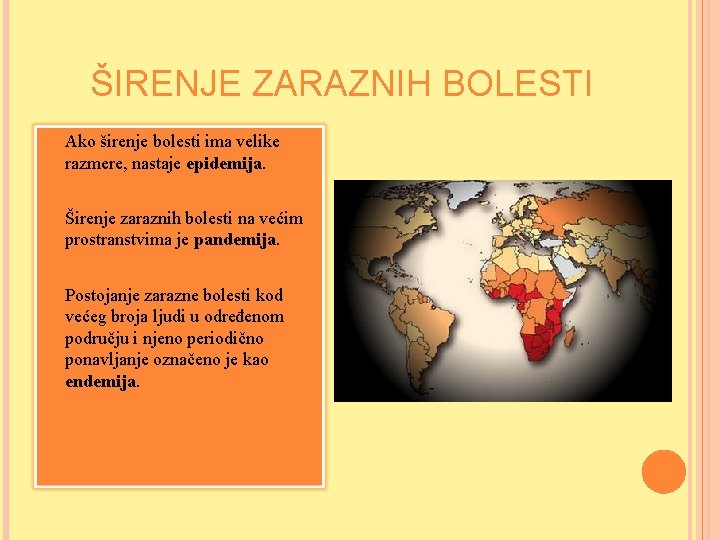 BIOLOGIJA zarazne bolesti SIDA odnos oveka prema bolestima