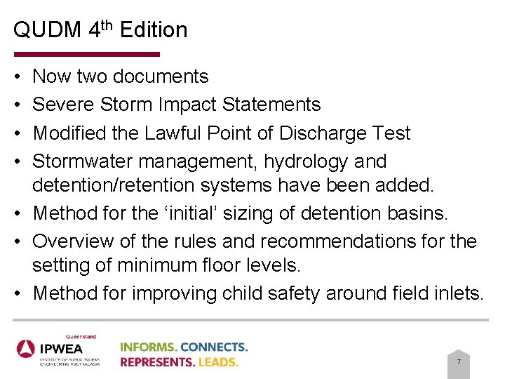 RPEQ Assessment IPWEAQ is an assessment entity for