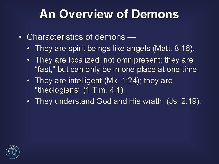 Counseling 8 Describe in biblical categories the operations
