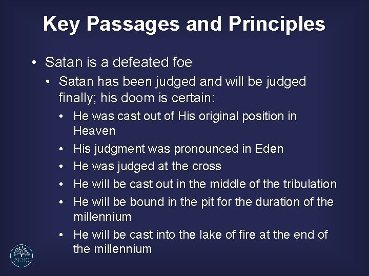 Counseling 8 Describe in biblical categories the operations