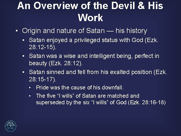 Counseling 8 Describe in biblical categories the operations
