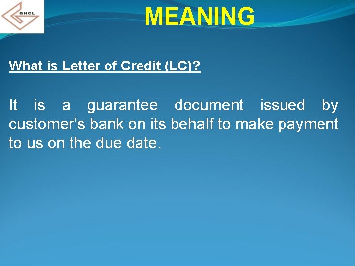 Presentation on Inland Letter of Credit By Rajendra